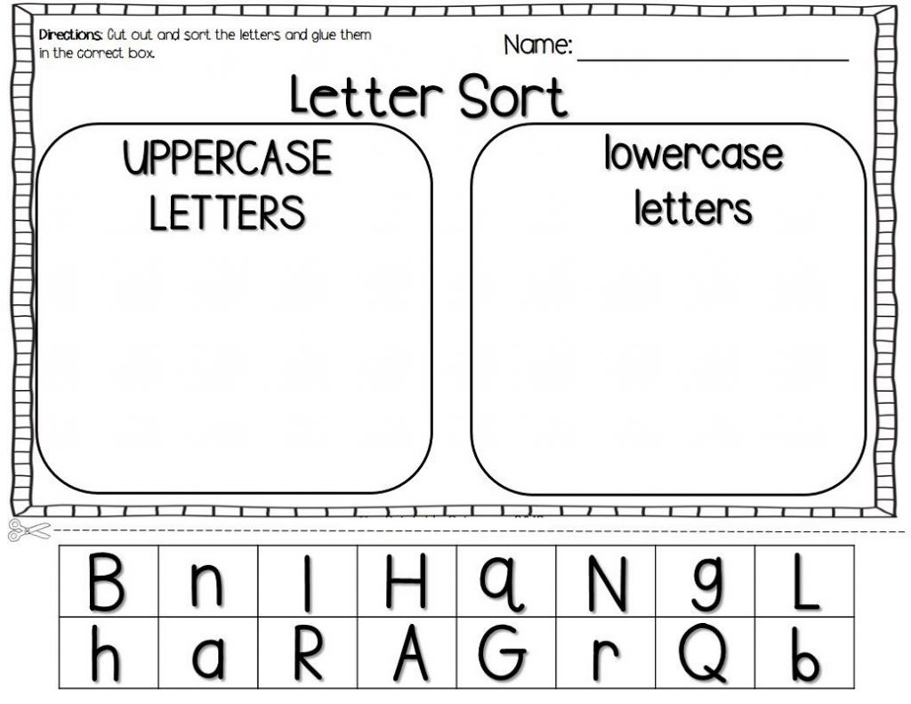 Uppercase and Lowercase Alphabet Worksheets | 101 Activity