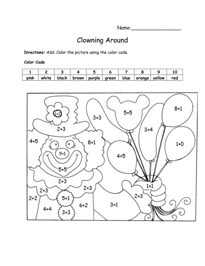 Math Fun Worksheets for Kids | 101 Activity