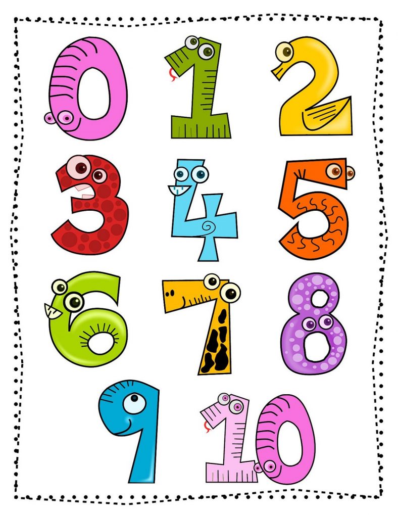 Printable Picture of Numbers | 101 Activity