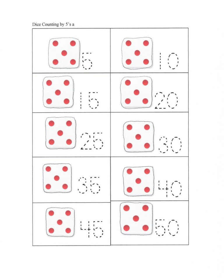 Printable Count by 5 Worksheets | 101 Activity