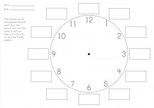 Blank Clock Face Worksheets to Print | 101 Activity