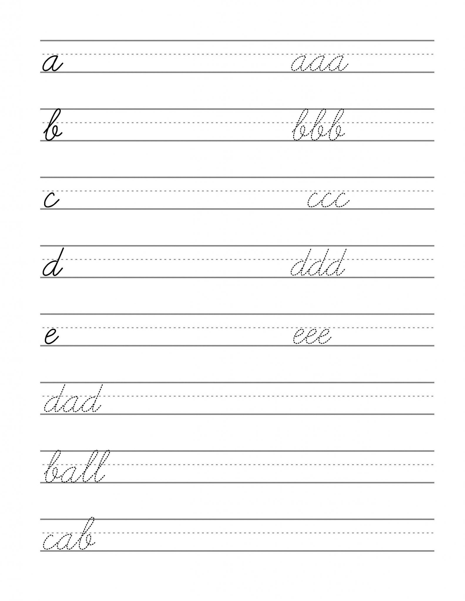 Penmanship Worksheets For Kids 101 Activity