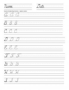 Penmanship Worksheets for Kids | 101 Activity
