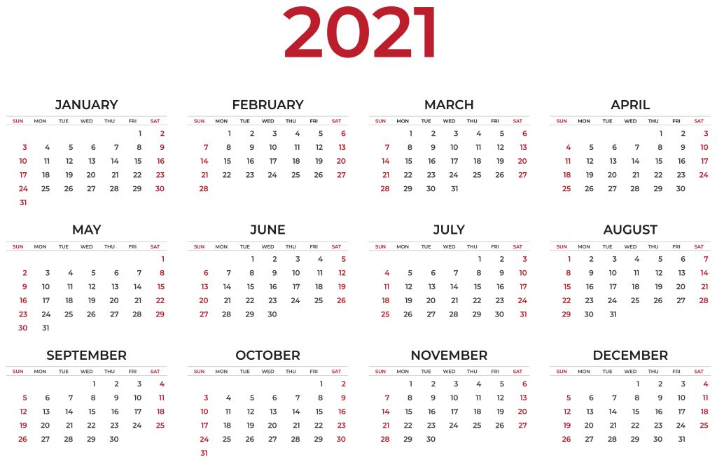 Free Printable Calendars 2021 Full Page | 101 Activity
