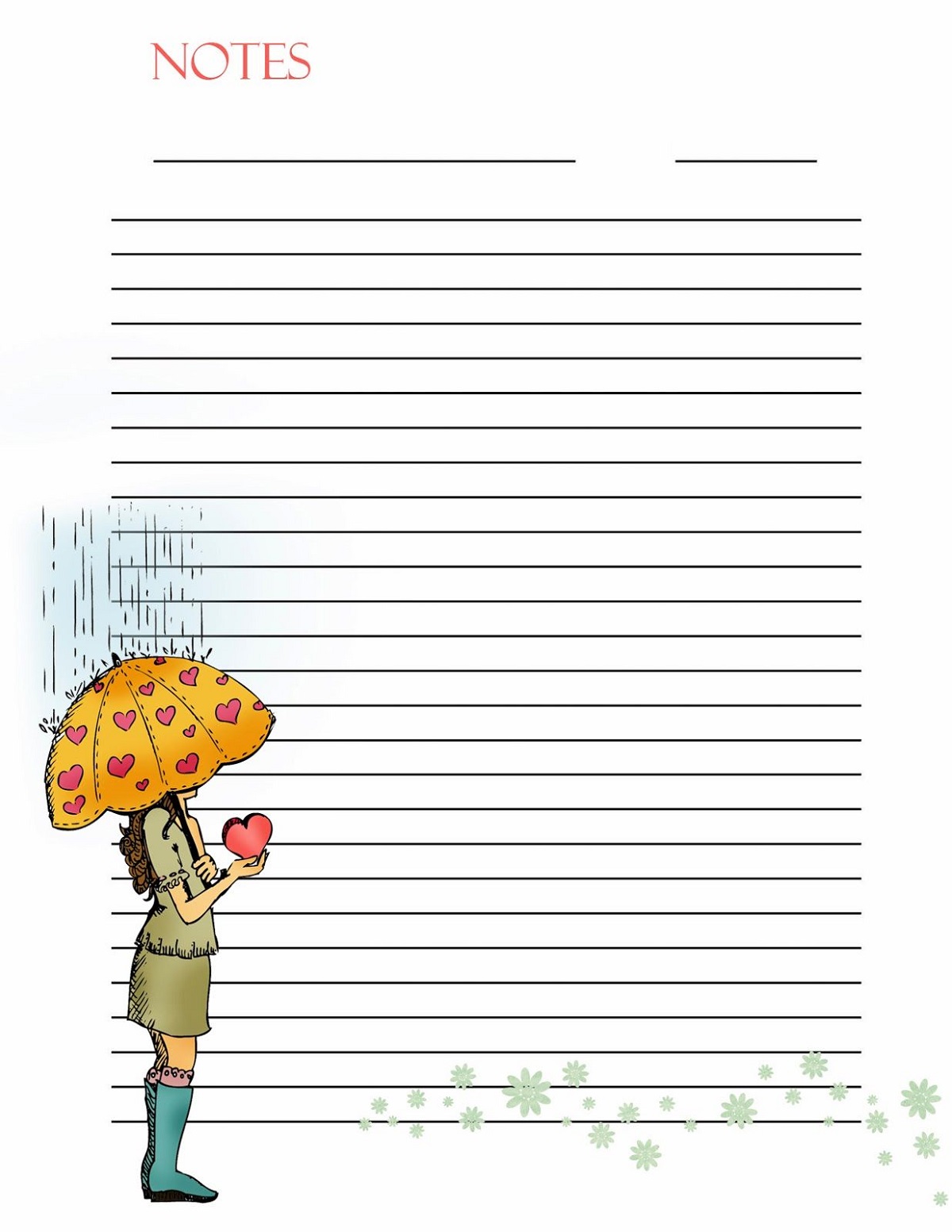 Free Printable Notebook Paper 101 Activity