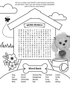 Fun Pet Word Search for Kids | 101 Activity