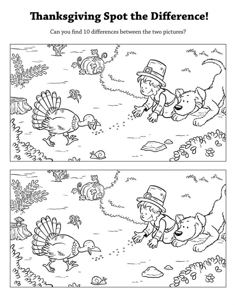 Fun Spot the Difference Worksheets | 101 Activity