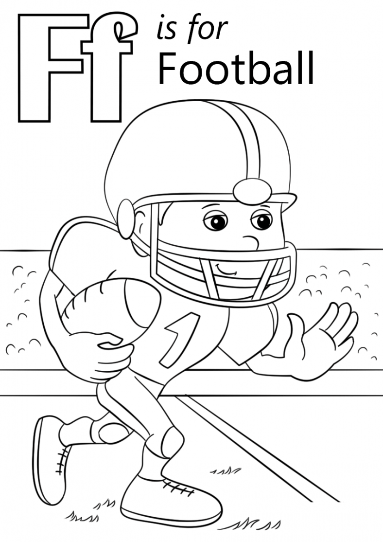 Printable Football Color Sheets | 101 Activity