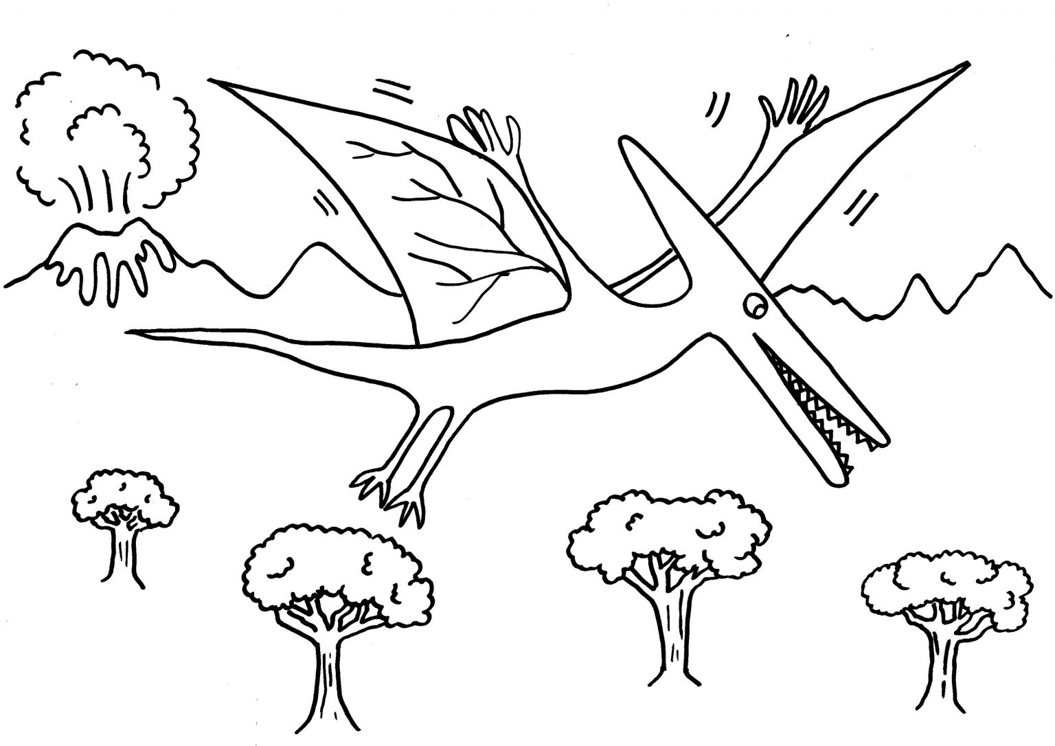 Pterodactyl Coloring Pages to Color | 101 Activity